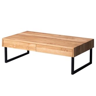 Red Living home24 Couchtisch Rexburg 110 x 35 x 60cm Braun