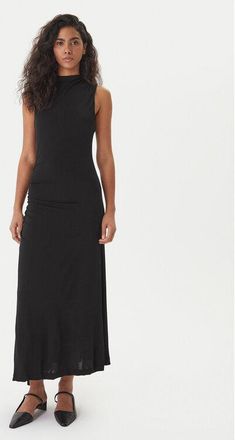 HUGO BOSS Abendkleid Eylai 50557369 Schwarz Slim Fit
