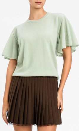 Twinset Pullover aus Kaschmir und Seide mit kurzen Kimono&auml;rmeln