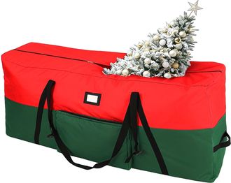 Famirosa Weihnachtsbaum Aufbewahrung, Aufbewahrungstasche f&uuml;r k&uuml;nstliche Weihnachtsb&auml;ume bis zu 220cm, Wasserdichte 600D Oxford Tasche Strapazierf&auml;hige mit Ver