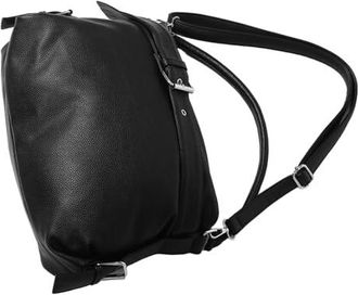 UPKOCH Sac Fourre-tout Similicuir Noir Rétro pour Femme Grand Sac à Bandoulière Punk Vintage Spacieux pour Shopping et Travail Au Style Motard