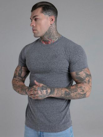 Siksilk T-Shirt SikSilk Herren Dunkelgrau Marl T-Shirt