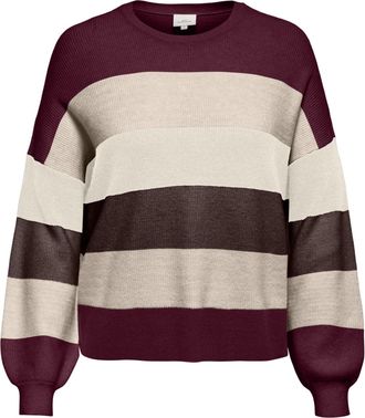Only Carmakoma Caratia L/S Stripe Pullov KNT Noos