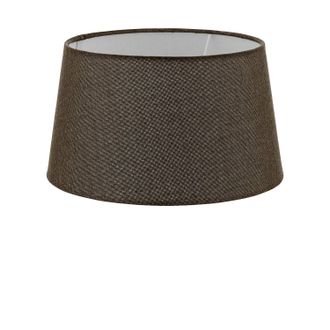 Eglo 1+1 Vintage Universal-Braun Stoff, Leinen, Lampenschirm - Lampenschirm in Farbtönen (Universal, Innen, Braun, Stoff, Leinen, 165 mm, 768 G)