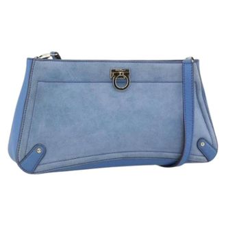Ferragamo Sac bandouli&egrave;re en cuir pr&eacute;-poss&eacute;d&eacute; - Femme - Pre-owned - Bleu - Taille: ONE Size
