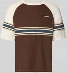 Pegador Strickshirt mit Label-Stitching und Rundhalsausschnitt