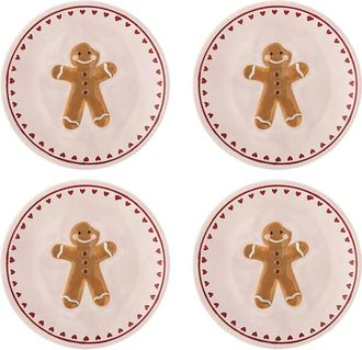 Bloomingville Assiettes &agrave; dessert Binna - Set de 4 Bloomingville