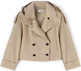 Motivi Femme, Manteaux, Beige, Taille: 46 FR Trench-coat Court