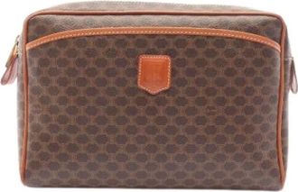Celine Pre-owned Macadam Pochette - Femme - Pre-owned - Brun - Taille: ONE Size