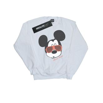 Disney Mickey Mouse Sunglasses Sweatshirt f&uuml;r Herren (Wei&szlig;)