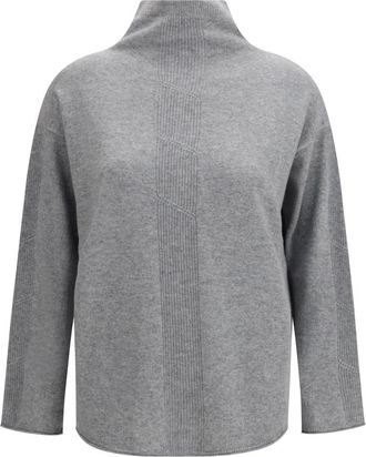 Max Mara Pullover aus reinem Kaschmir - - Knitwear - Damen - Grau - M