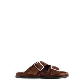 Alohas Alohas, Femme, Chaussures, Brun, Taille: 37 EU Alba Double Buckle Slide Sandales