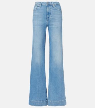 7 For All Mankind High-Rise Wide-Leg Jeans