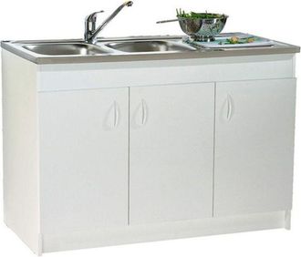 Neova Meuble sous &eacute;vier SimNF 3 portes 1400 mm N&eacute;ova