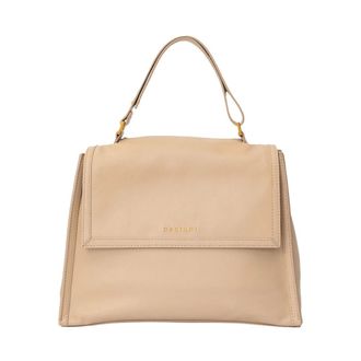 Orciani Sveva Medium Shoulder Bag - Femme - Sacs - Beige - Taille: ONE Size
