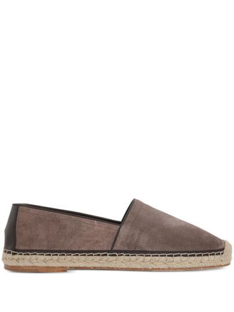 Brunello Cucinelli espadrilles en daim et passepoil - Marron