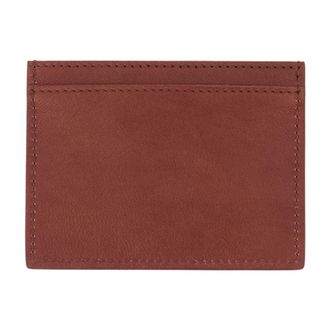 Vivienne Westwood Calfskin Leather Card Case - Brown