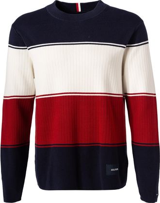 Tommy Hilfiger Herren Pullover grau Gestreift