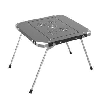 Generico Tragbarer Klapptisch f&uuml;r Camping, tragbar, zusammenklappbar, aus Aluminiumlegierung, Beistelltisch f&uuml;r drau&szlig;en und Camping, f&uuml;r Familientreffen mit Fr