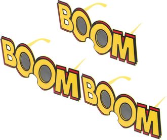 BESPORTBLE 3 St&uuml;ck Partybrillen Boom Style Leichte Sonnenbrillen mit Praktischem Sonnenschutz Robuste Cosplay Brillen f&uuml;r Geburtstagsfeiern und Outdoor Partys