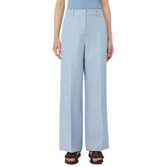 Max Mara Femme, Pantalons, Bleu, Taille: 36 FR Wide Pantalons
