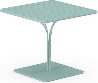 Vente-Unique Gartentisch - L. 80 cm - Metall - Mandelgr&uuml;n - MIRMANDE von MYLIA