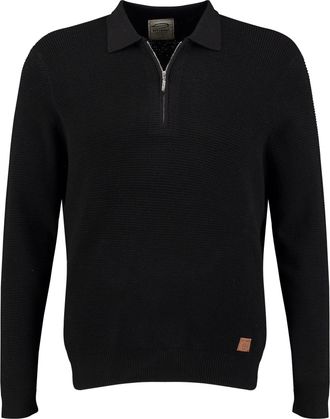 Key Largo Key Largo Herren KLANFIELD Polo Zip Pullover, Black (1100), XX-Large