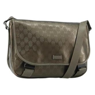 Gucci Sac bandouli&egrave;re vintage en toile Pre-owned - Femme - Pre-owned - Gris - Taille: ONE Size
