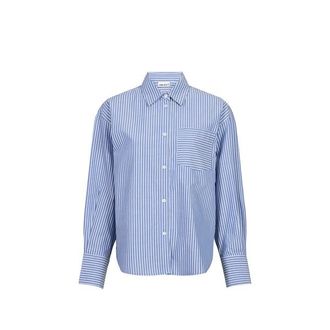 Object Chemise ray&eacute;e &agrave; manches longues en coton m&eacute;lang&eacute;