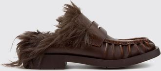 Camperlab Mil 1978 Mules aus Glattleder mit Kunstpelzfutter