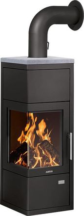 JUSTUS Kaminofen Diego w&auml;rmePLUS schwarz Speckstein