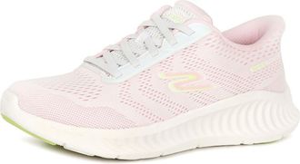 Skechers Go Walk Now Hands Free Slip-Ins, Damen-Sneaker, Weiß Rosa, 38 EU