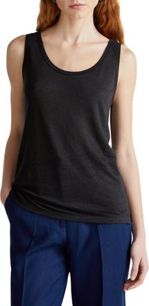 Benetton Damen Canotta 37uje8398 Unterhemd, Schwarz, Medium