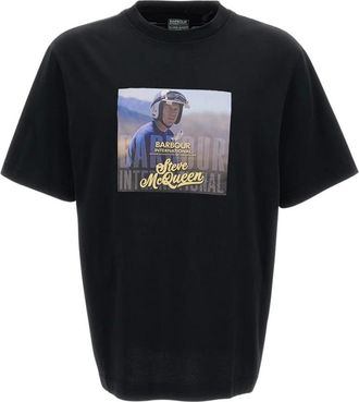 Barbour Homme, Tops, Noir, Taille: L Walde Graphic T-Shirt