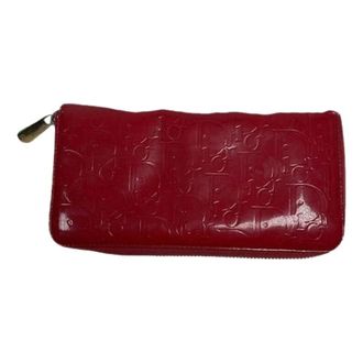 Dior Portefeuille Lady Dior doccasion - Femme - Pre-owned - Rouge - Taille: ONE Size