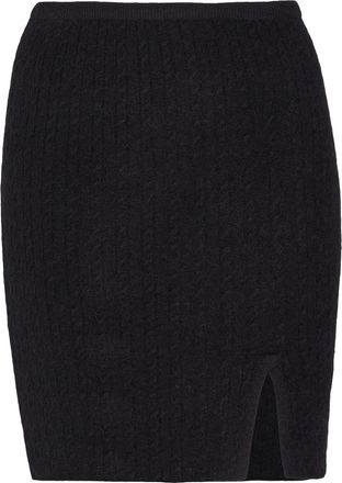 8 by YOOX MOHAIR BLEND CABLE KNIT MINI SKIRT