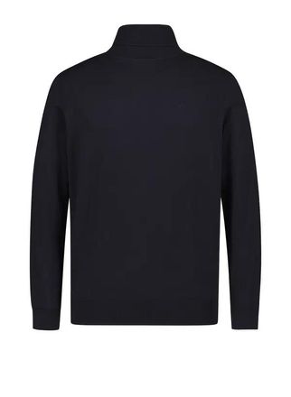 Bugatti Herren Pullover blau unifarben