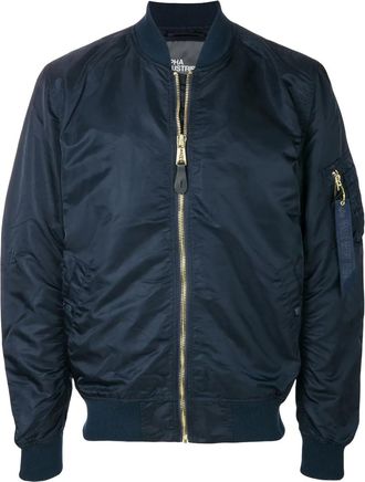 Alpha Industries veste bomber à poche zippée - Bleu
