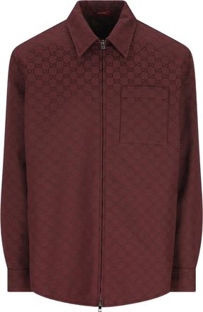 Gucci GG zip-up jacket - Rot