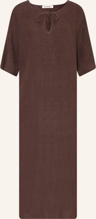 SoSUE Sosue Leinenkleid braun