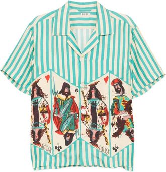 Bode Homme, Chemises, Multicolore, Taille: XL Chemise &agrave; Manches Courtes avec Imprim&eacute; Graphique