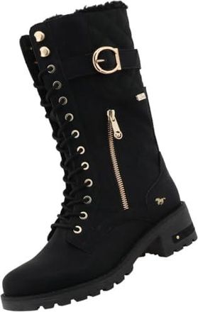Mustang Jeans Bottes pour femme, Noir, 37 EU