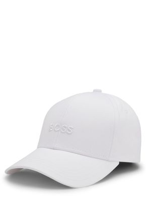 HUGO BOSS Baseball Cap BOSS Zed, Herren, wei&szlig; (wei&szlig; 100), Twill, Baumwolle, unifarben, Caps, mit Logostickerei, Unisex