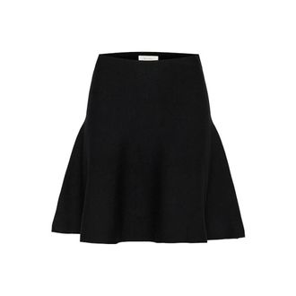 Part Two Schwarzer Strickrock mit Hoher Taille - - Skirts - Damen - Schwarzk - L