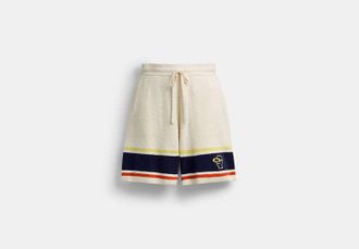 Coach Brain Dead Gestreifte Strickshorts