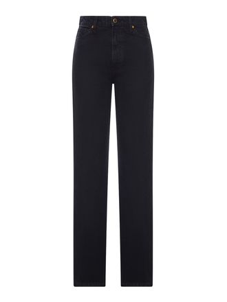 Khaite Straight Leg Jeans - Schwarz