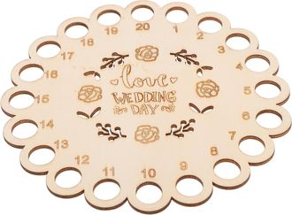 TOPBATHY Holz-Organizer F&uuml;r Stickgarn Runder N&auml;hgarnst&auml;nder Feine Einf&auml;delplatte Aufbewahrungsst&auml;nder F&uuml;r N&auml;hzubeh&ouml;r Stickgarn-Organizer