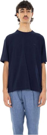 Lacoste Homme, Tops, Bleu, Taille: XL Heavy Jersey Loose Tee