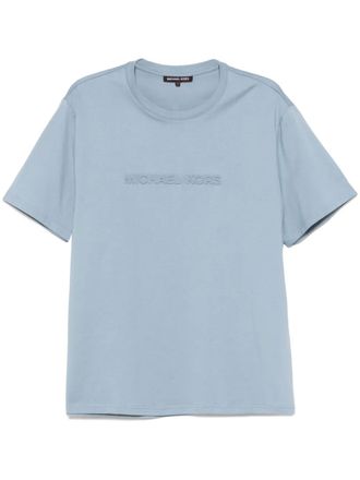 Michael Kors t-shirt &agrave; logo emboss&eacute; - Bleu