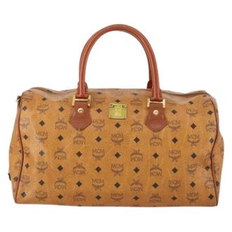 MCM unisex, Pre-owned, Brun, Taille: ONE Size Sac week-end en toile Pre-owned